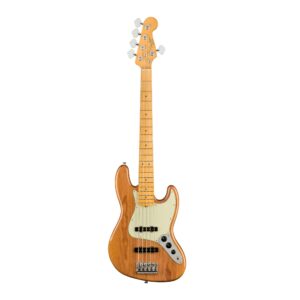 fender american professional ii 5-string jazz bass, roasted pine, maple fingerboard