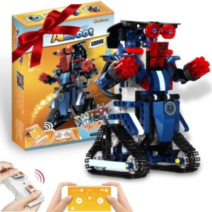 eirix building block robot kits,remote control robotics & app control engineering stem robot learning educational building toys gifts for kids boys girls birthday christmas age of 8-14