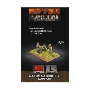 flames of war late war: soviet maksim machine-gun company (su780)