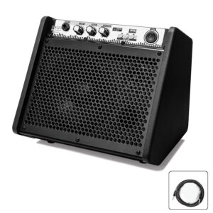 coolmusic dm20 20w bluetooth personal monitor amplifier electric drum amplifier speaker,keyboard speaker with usb interface(including e-drum noise-reduction cable)