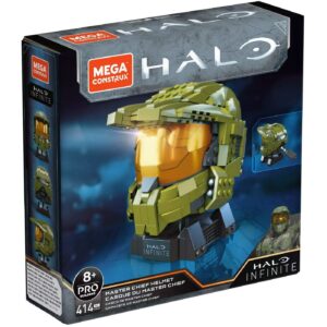 mega construx halo infinite master chief helmet building set