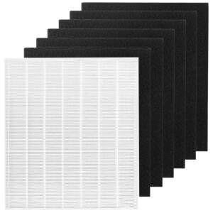 replacement filter for coway ap1512hh ap-1512hh-fp, 3304899 filter with 6 pack carbon pre-filters