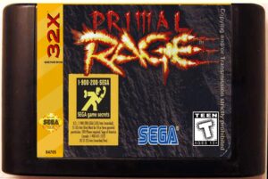 primal rage – (sega 32x) – reproduction video game cartridge