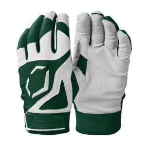 evoshield srz-1™ adult batting gloves - dark green, small