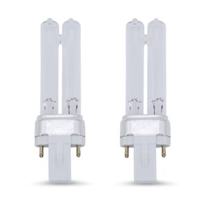 lumenivo lb4000 replacement uv-c bulb for germ guardian ac4300bptca, ac4825, ac4850pt & ac4900ca 5 watt t4 germicidal uvc bulb lamp replacement with g23 2-pin base - 2 pack