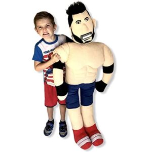 wrestle mates 4 foot tall large stuffed wrestling doll (jet original dummy