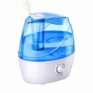 hemingweigh ultrasonic humidifier with 28 decibels, safety protection, adjustable mist, easy to clean material, tank with 2.2 liter capacity