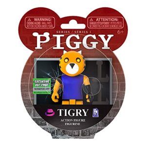 piggy action figure - tigry articulated buildable action figure toy, series 1 collectible