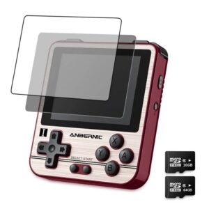 haihuang rg280v handheld video game with 64g tf pre-installed 5000 classic games handheld game console 7 hours duration