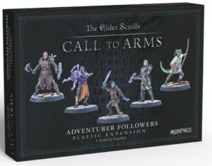 modiphius elder scrolls call to arms - adventurer followers - resin black