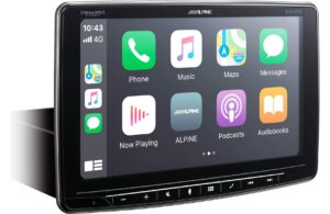 alpine halo9 ilx-f409 digital multimedia receiver a 9" touchscreen that fits in a din dash opening