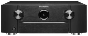 marantz sr6015 9.2 channel (110 watt x 9) 8k ultra hd av receiver with 3d audio heos built-in and voice control