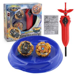 burst bey evolution battling tops high performance starter with launcher battle set