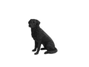 labrador golden retriever statue, home garden art sculpture dog model car seated decoration crafts collection 4.72.55in,black