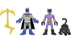 fisher-price imaginext dc super friends batman & catwoman figure set for preschool kids ages 3 to 8 years