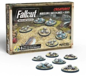 modiphius fallout - wasteland warfare - mirelurk hatchlings + eggs