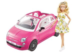 barbie fiat 500 doll and vehicle