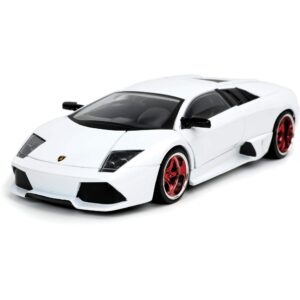 hyperspec 1:24 lamborghini murciélago lp460 die-cast car pearl white, toys for kids and adults