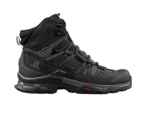 salomon quest 4 gore-tex hiking boots for men, magnet/black/quarry, 11