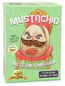 mustachio- mustaches now included, a strategy game of trickery and scheming nuts, funny board games for teens and family night, card game for 2-6 players