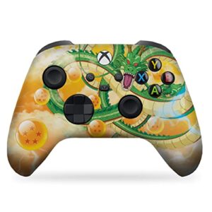 dreamcontroller shenron draggonballz custom x-box controller wireless compatible with x-box one/x-box series x/s proudly customized in usa with permanent hydro-dip printing (not just a skin)