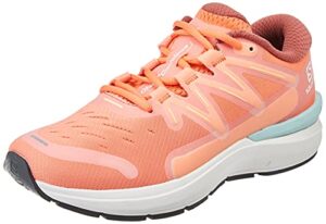 salomon sonic 4 confidence running shoes for women, persimon/white/ebony, 9