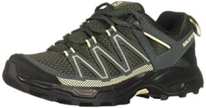 salomon pathfinder hiking shoes for women, shadow/urban chic/bleached sand, 5