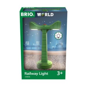 brio world 33836 toy train railway light - battery operated accessory | ideal for kids aged 3+ | enhances creativity & motor skills | compatible with all brio tracks