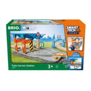 brio 33975 smart tech sound train service station