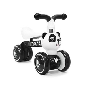 xiapia baby balance bike, 1 year old birthday gift, cute toddler balance bikes 10-36 months gifts for 1 year old girl bike to train baby from standing to running with no peadls & 4 wheels