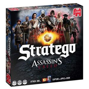 jumbo, stratego - assassin's creed, strategy board game, 2 players, ages 8 year plus