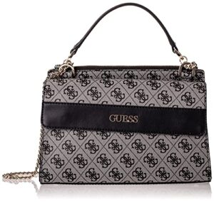 guess sosie convertible crossbody flap, black