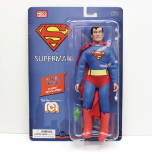 mego dc comics superman 8" action figure multicolor