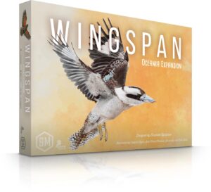 stonemaier games: wingspan oceania expansion | add to wingspan (base game) | includes new player mats, food, and egg color | 95 unique new birds | cooperative mode | 1-5 players, 70 mins, ages 14+