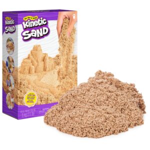 kinetic sand, 11lb (5kg) natural brown bulk play sand for arts and crafts, sandbox, moldable sensory toys for kids ages 3 and up