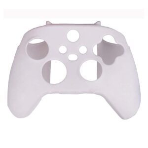 chasdi silicone gel controller cover skin protector compatible with xbox series x s (white)