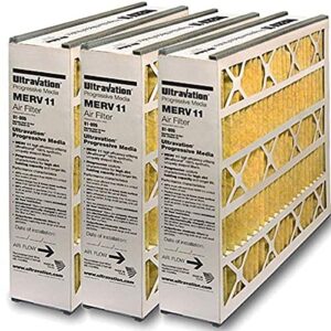 ultravation 91-005 16x25x5 merv 11 filter 3-pack