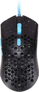 hk gaming sirius m ultra lightweight honeycomb shell gaming mouse | 54 grams | 12000 cpi | usb wired | 6 programmable buttons | on-board memory | anti slip grips | sirius-m 12000cpi phantom