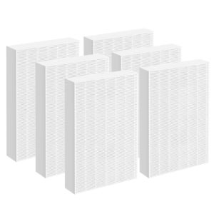 isinlive filter r replacement for honeywell air purifier hpa100 200 300 and 5000 series, 6 pack true hepa filter compatible with honeywell r filter