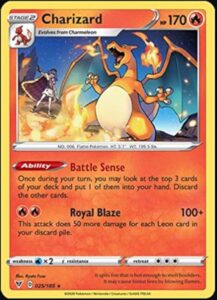 pokemon - charizard - 025/185 - rare - reverse holo