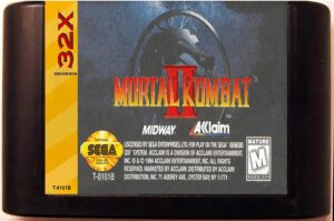 mortal kombat ii 32x (sega genesis 32x) – reproduction video game cartridge