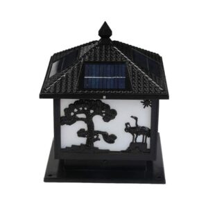 spnec column head lamp, waterproof home outdoor garden lamp landscape european style solar lamp