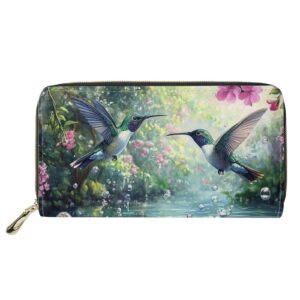 doginthehole sunflower butterfly print wallets purses for women pu leather wallet inserts for credit cards long clutch cell phone case