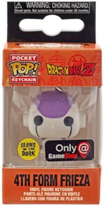 funko pocket pop! keychain dragon ball z - 4th form frieza [gitd] exclusive