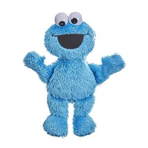 sesame street little laughs tickle me cookie monster, talking, laughing 10-inch plush toy for toddlers, kids 12 months and up