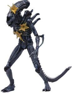 hiya toys aliens: battle damaged alien warrior 1:18 scale action figure