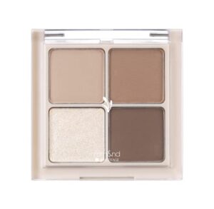 rom&nd better than eyes n series (n01 dry willow flower) korean eye shadow mini palette 4 essential basic shades