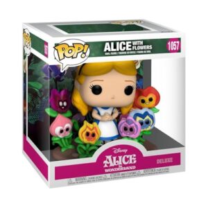 funko pop deluxe: alice in wonderland 70th - alice in wonderland with flowers,multicolor