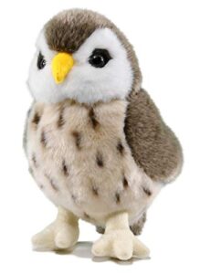 ice king bear owl stuffed animal luminous eyes, cute plush toy 10 inches