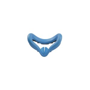 vr silicone face cover for oculus quest 2 accessories soft silicone sweat-proof helmet eye cover vr headset accessories (blue)